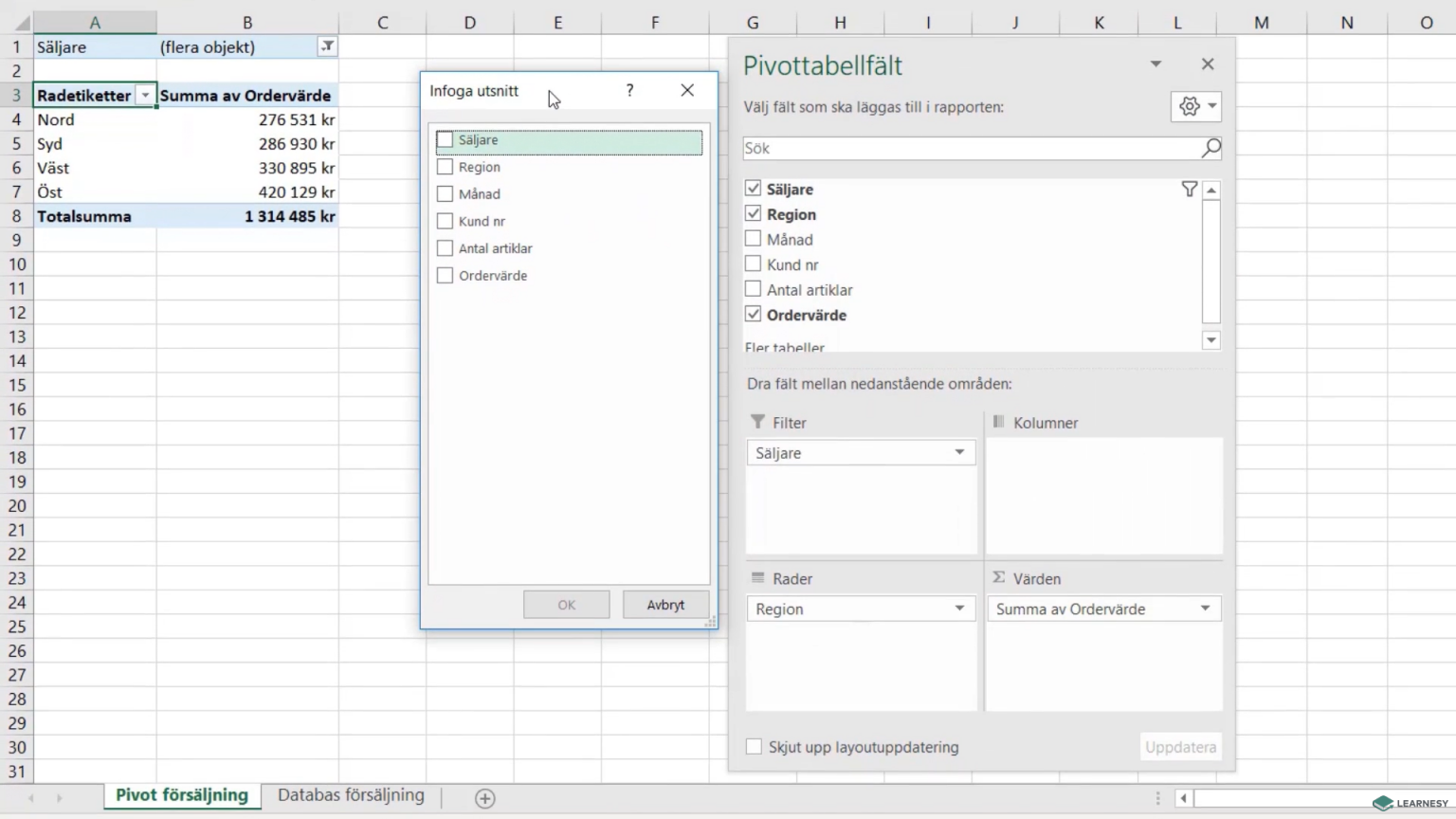 Excel på en timme – Gratis Excelkurs online - Learnesy