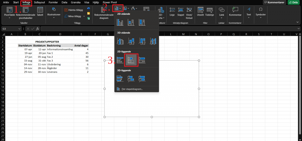 Hur gör man ett Gantt-schema i Excel? - Learnesy